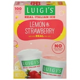 Luigi's Lemon & Strawberry Real Italian Ice 6 - 6 fl oz Cups - Walmart.com