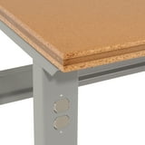 72"W x 36"D Shop Top Square Edge Work Bench - 1-1/2" Top - Adjustable ...