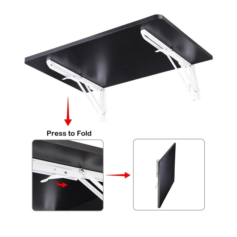 Yescom wall mounted floating folding desk table home store