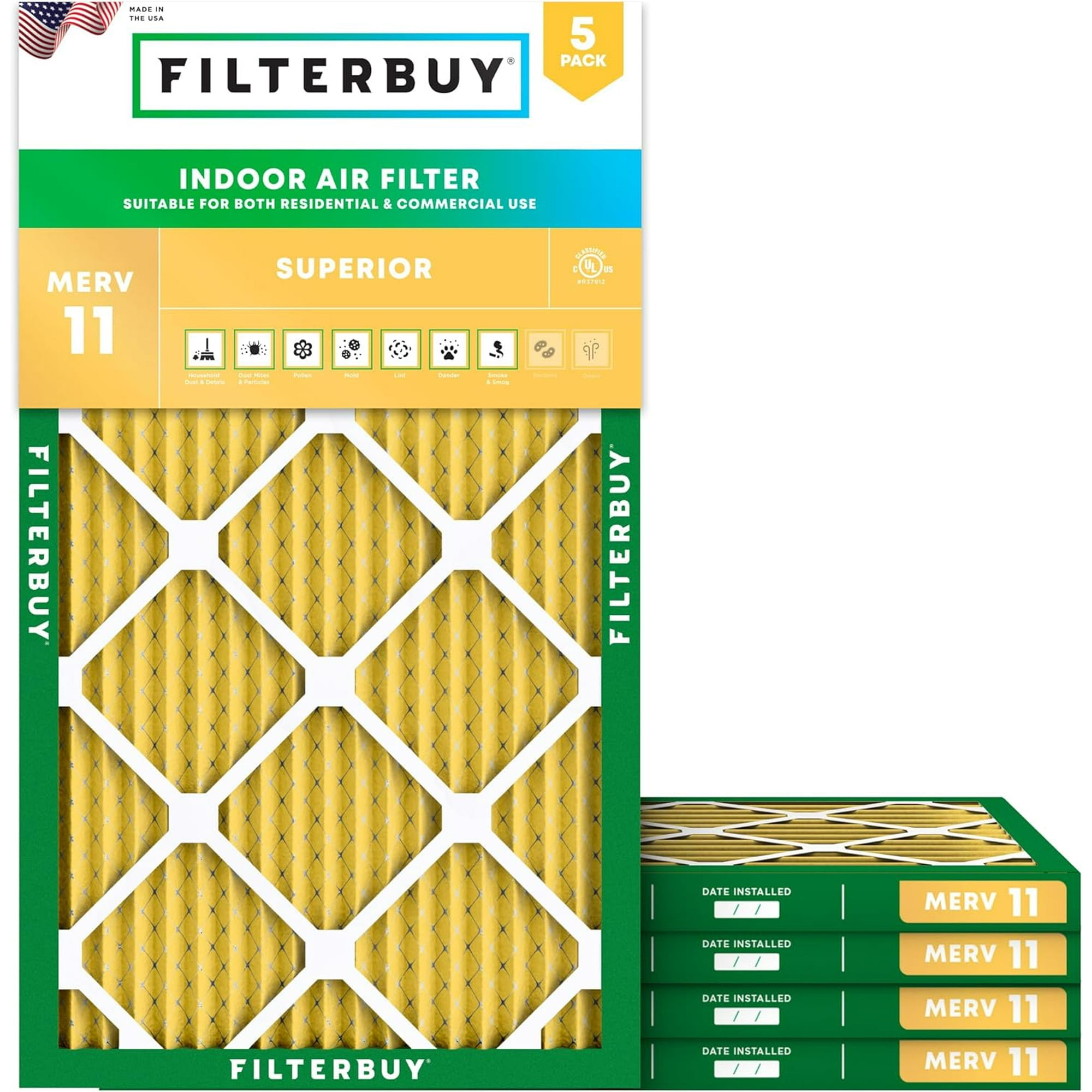 Click here for Filterbuy 16x25x1 Merv 11 (Mpr 1200) Allergen Defe... prices