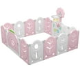 CycloneSound Infant Folding Playard with Game Wall, Lock Door ...