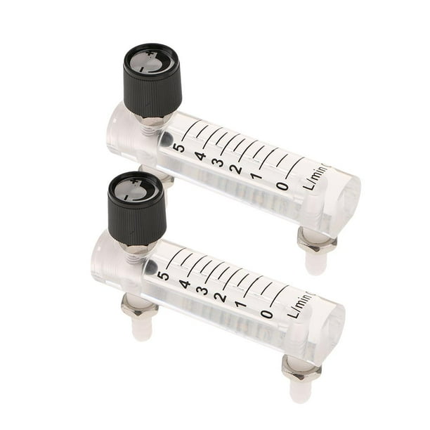 2 Unidad Flujómetro Medir Flujo de Válvulas Control de Aire Lpm ...