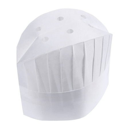 Chef Hats â€“ 24-Pack Disposable White Paper Chef Toques, Chef Supplies ...