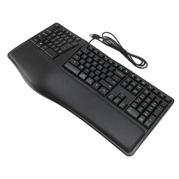 Ergonomic Split Keyboard, ABS Leather Ergonomic Wired Keyboard 110 Key ...