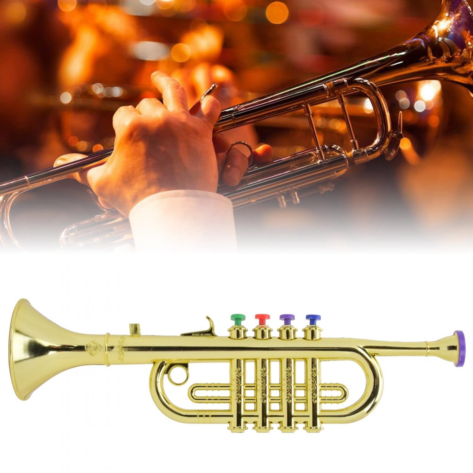 Birthday Present Kid Trumpet, Children Trumpet, Wind Instrument Golden ...