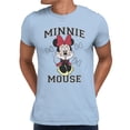 Disney Minnie Mouse Mouse Sitting Pose Men's T Shirt (Light Blue, S ...