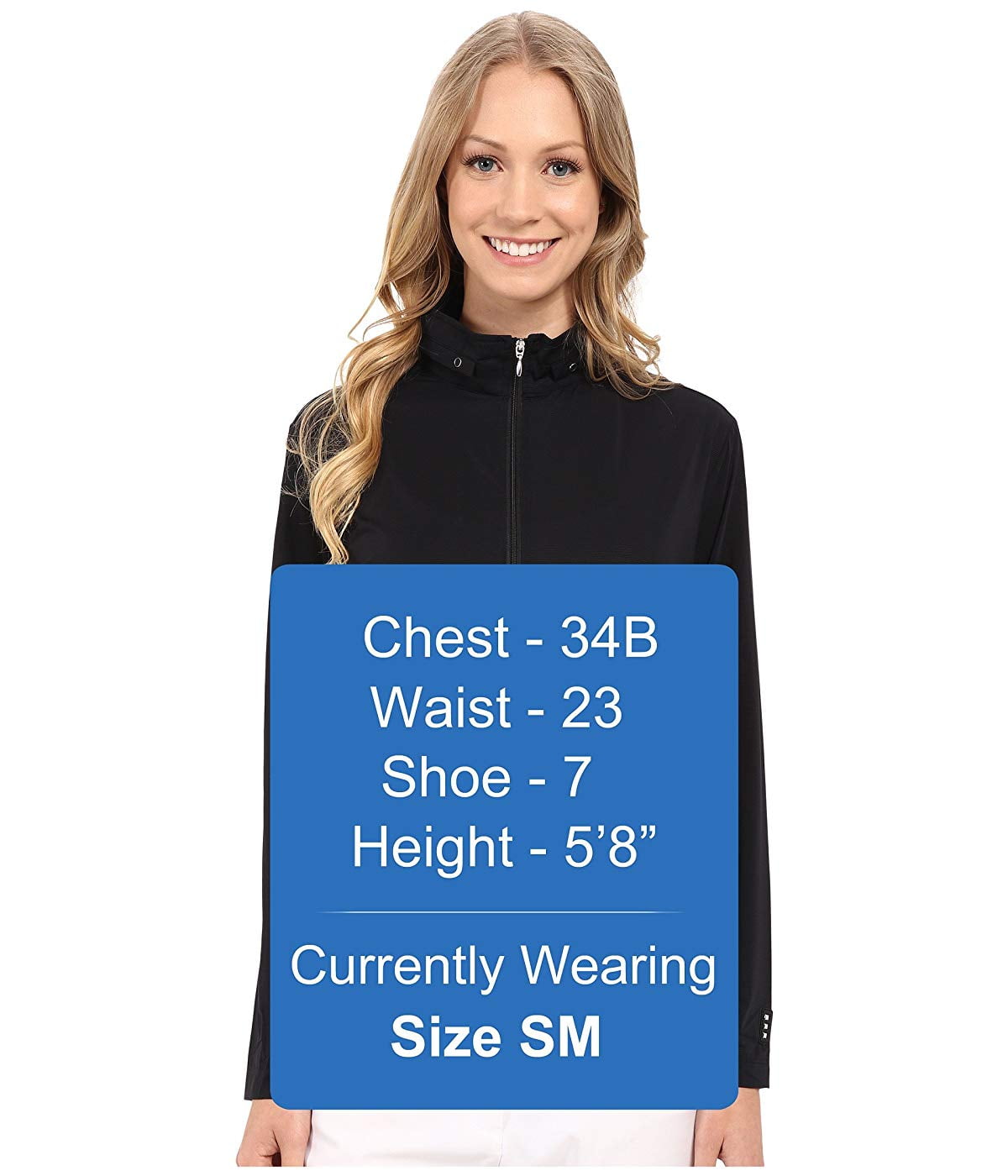 Jamie Sadock Sunsense Lightweight Jacket Jet Black - Walmart.com