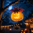 Cevemin Halloween Pumpkin LED Light Up Paper Bucket With Handle ...