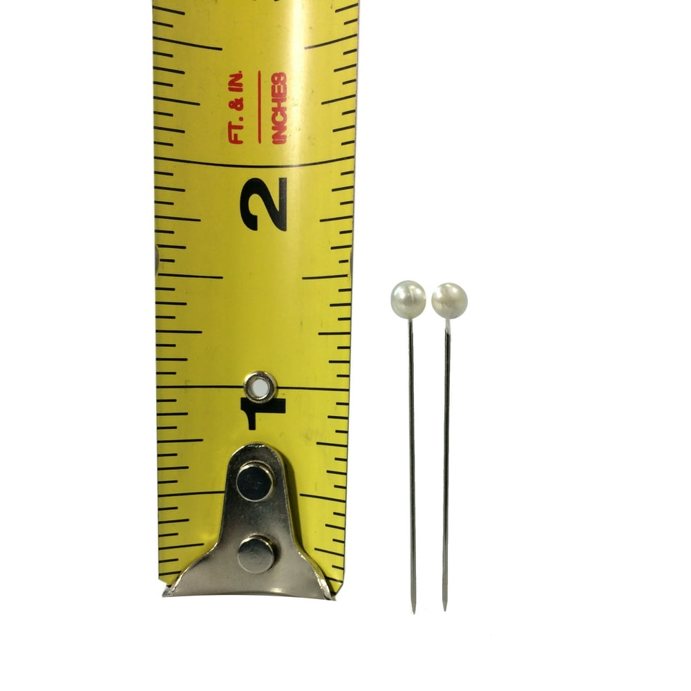 144 pieces of 1.5 Inch Long Pins with White Plastic Pearl Head for ...