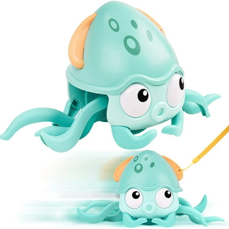 JOYWEI Amphibious Crawling Octopus Windup Bath Toy Kawaii Cartoon ...