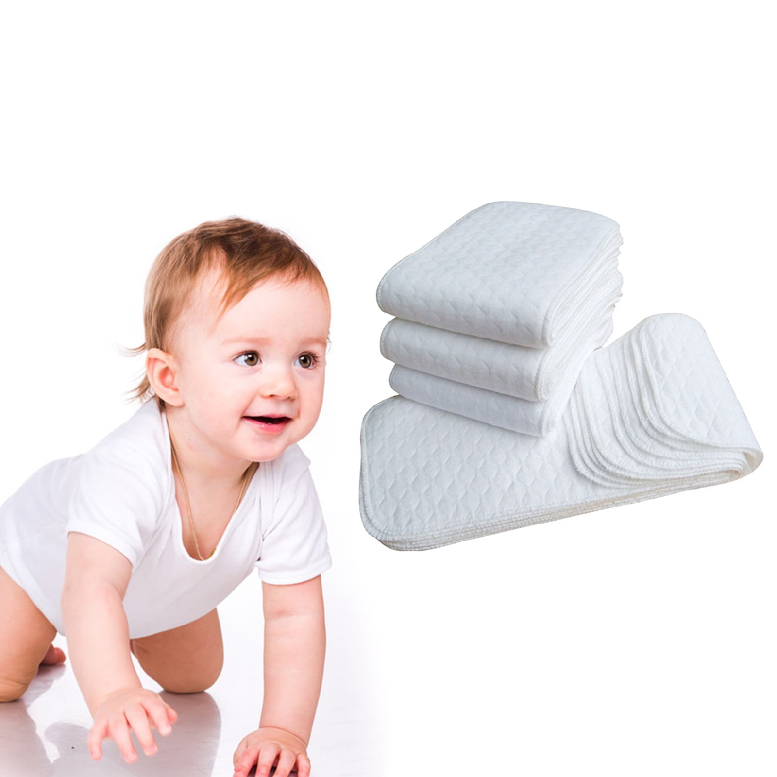 Click here for Bagmrteho 10pcs Baby White Washable Cloth Nappy Ba... prices