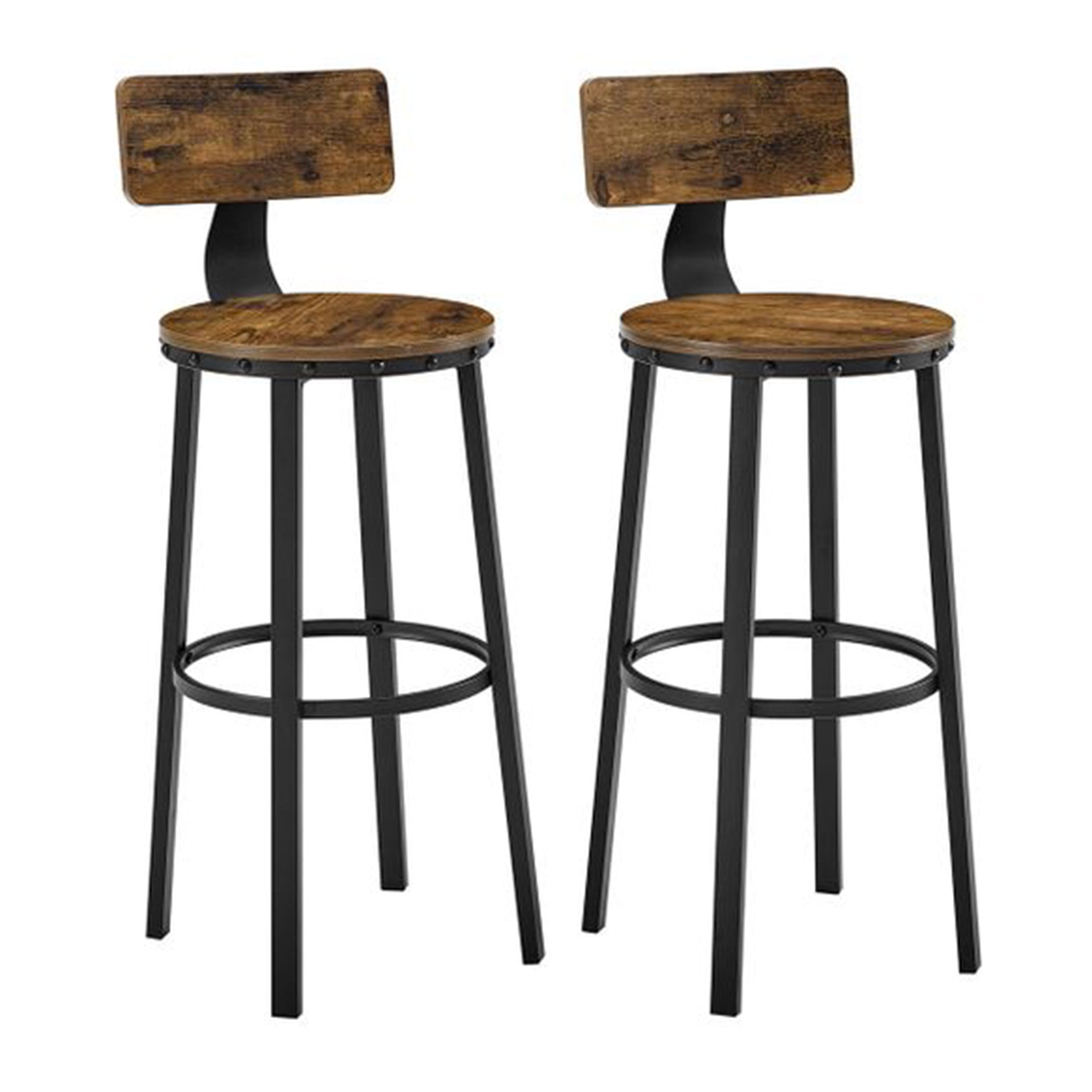 Click here for Vasagle Industrial 28.8 Height Bar Stools With Bac... prices