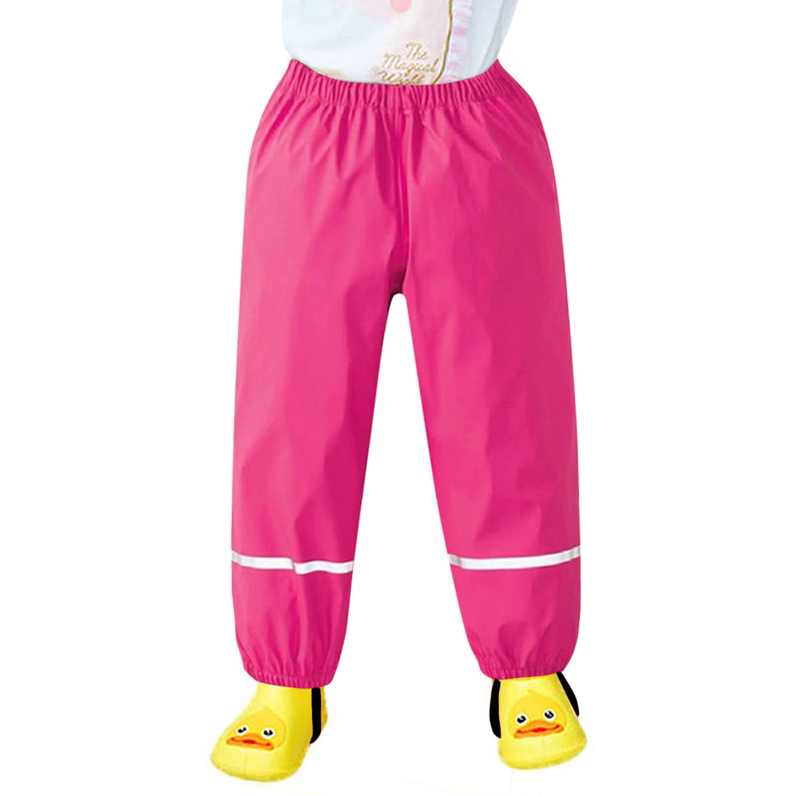 IROINNID Kids Elastic Rain Pants Mud Trousers Waterproof With ...