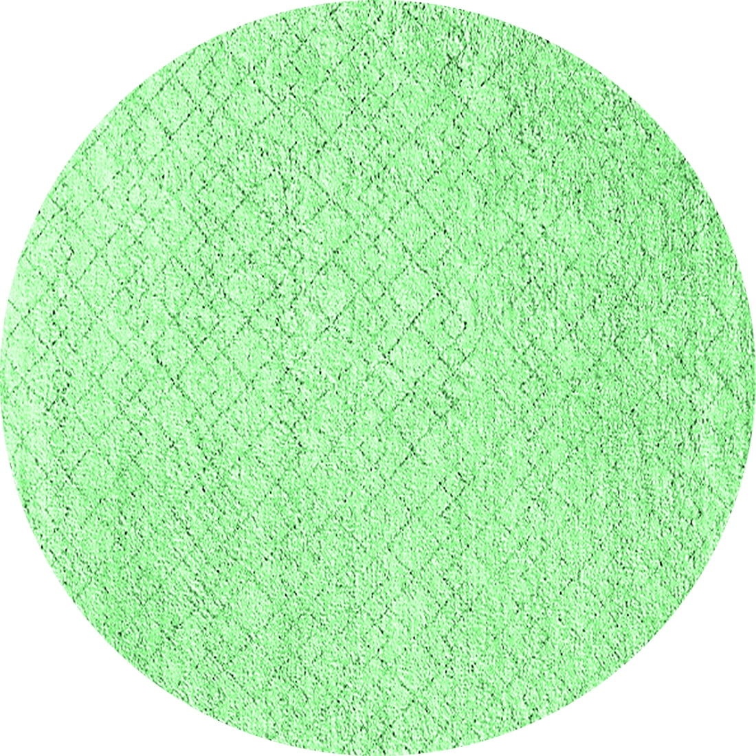 Ahgly Company Indoor Round Solid Emerald Green Modern Area Rugs, 4 ...