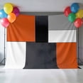 Burnt Orange Black Grey Backdrop for Photography,Fabric Photo ...