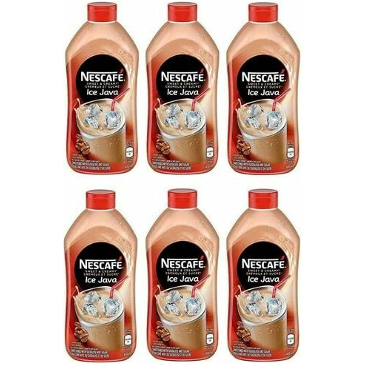 Nescafé Ice Java Cappuccino, Tasty Caffeinated Coffee, 6 Pack 470ml ...
