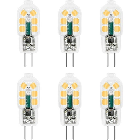 G4 LED 2W 12V AC/DC Cool White 6000K for Cooker Hood, 200lm, G4 10W 20W Halogen Bulb Equivalent ...