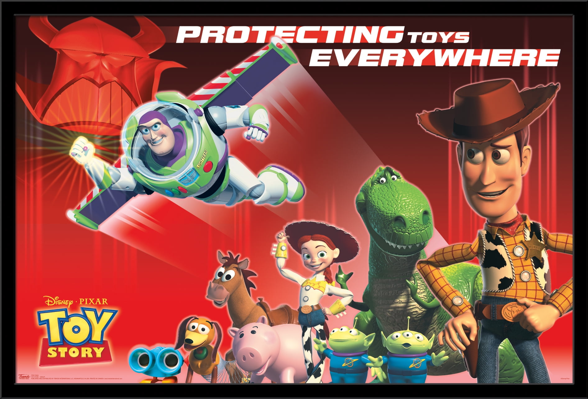 Disney Pixar Toy Story - Group Wall Poster, 22.375" x 34", Framed ...