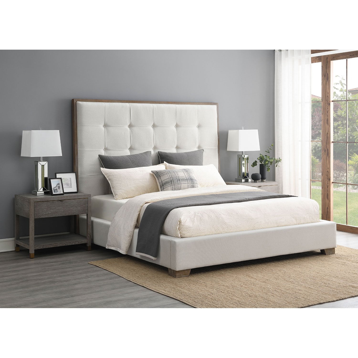 Cape Cod Fabric Tufted Bed, Assorted Colors & Sizes - Samsclub.com