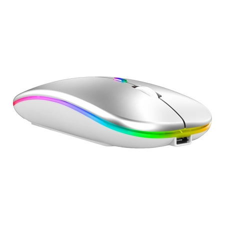 Silent Wireless Mouse Ultra-thin Rechargeable Wireless Mouse Bluetooth ...