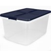Home Logic 29 Qt. Latch Lid Storage Tote Clear/White 6/Pack (7102 ...