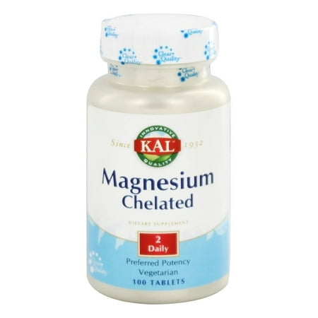 Kal - Magnesium Chelated - 100 Tablets - Walmart.com