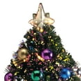 Northwoods Greenery LED Fiber Optic Christmas Tree with Instant Decor ...