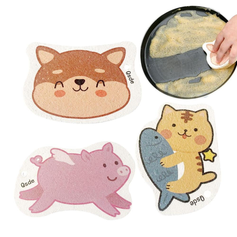Tohuu Cartoon Sponge Compressed Kitchen Sponges Bulk Cute Sponges ...