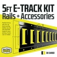 DC 8' Black Etrack Rails Kit with Cargo Tie Down Accessories for ...