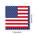 6.49in Independence Day Patriotic Paper Napkins,20 Pcs Red White Blue ...