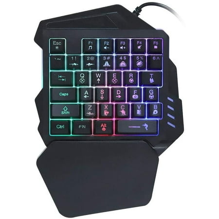 Wgthhk K13 One-Handed Keyboard, Left-Hand Mechanical Gaming Keyboard ...