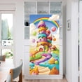1 Pc Colorful Candyland Polyester Door Cover Ice Cream Biscuit House ...