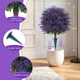 Artificial Topiary Trees with Roses, Set of 2 Fake Shrub Bushes with ...