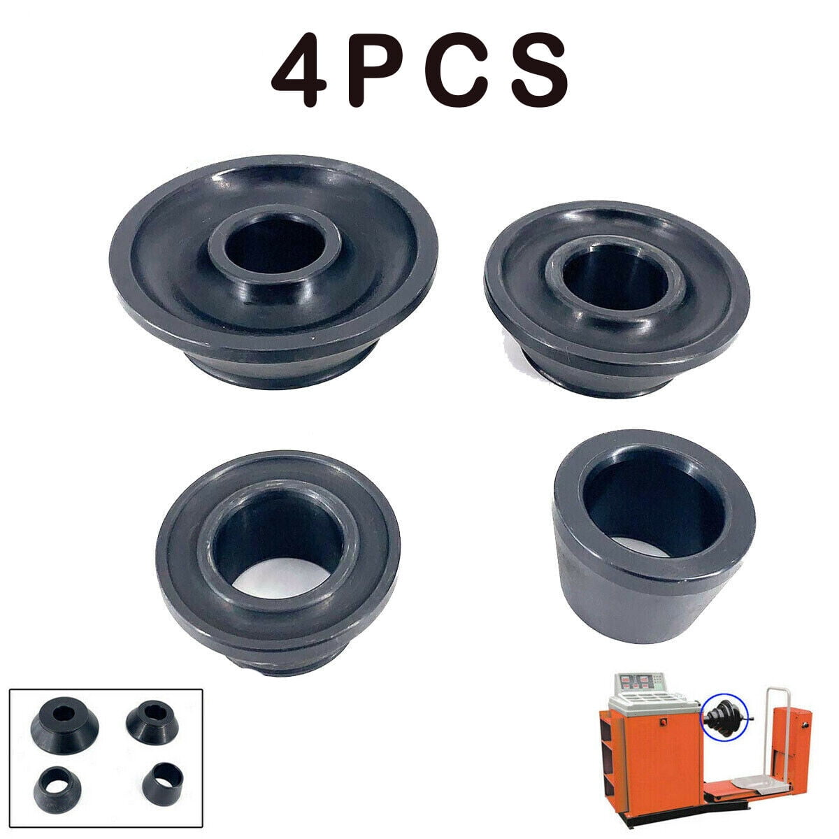 4Pcs Carbon Steel Wheel Balancer Adapter Cones for Car Light Truck 36mm ...