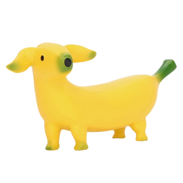 Resin Banana Dog Sculpture Cute Banana Dog Art Decoration For Home ...