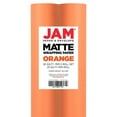 JAM Paper Matte Wrapping Paper, 50 Sq. ft Total, Orange, 2 Rolls ...