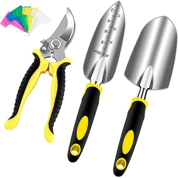 Garden Tool Set, 3 Piece Garden Tool Set, Aluminum Garden Hand Tool Set ...