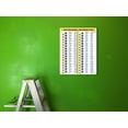 18" x 24" Fraction-Decimal Conversion Chart White/Yellow Aluminum ...