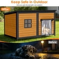 HomeSheek 59" Extra Large Outdoor Dog House, Weatherproof Roof & Chew ...