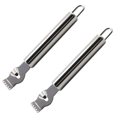 WALFRONT Fruit Zester Citrus Scraper Peeler,Stainless Steel Lemon Lime ...