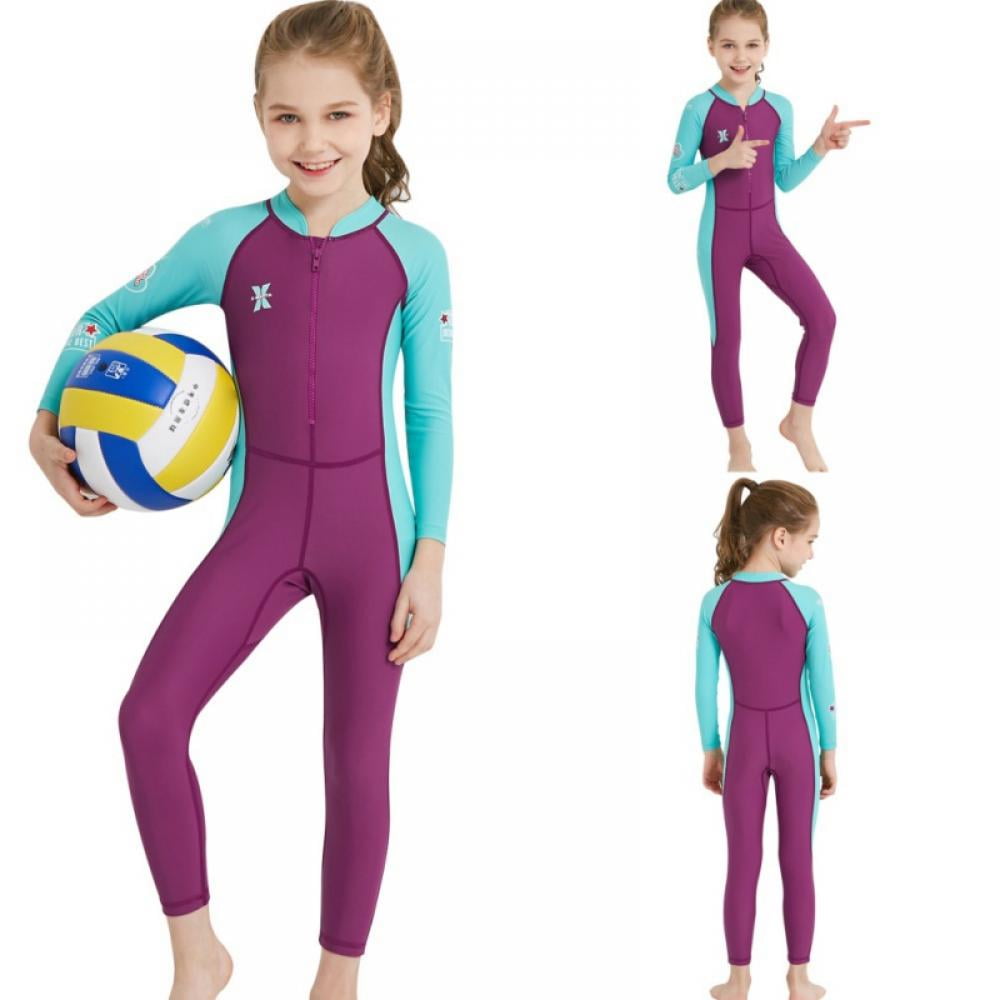 Kids Diving Suit Children Full Body Wetsuit Keep Warm One-Piece Long ...