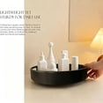 360 Rotating Round Wood Tray, Handcrafted Serving Organizer for Kitchen ...