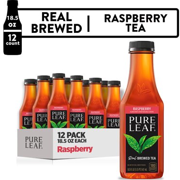 Pure Leaf Raspberry Real Brewed Iced Tea, 16.9 oz, Six Pack Bottles ...