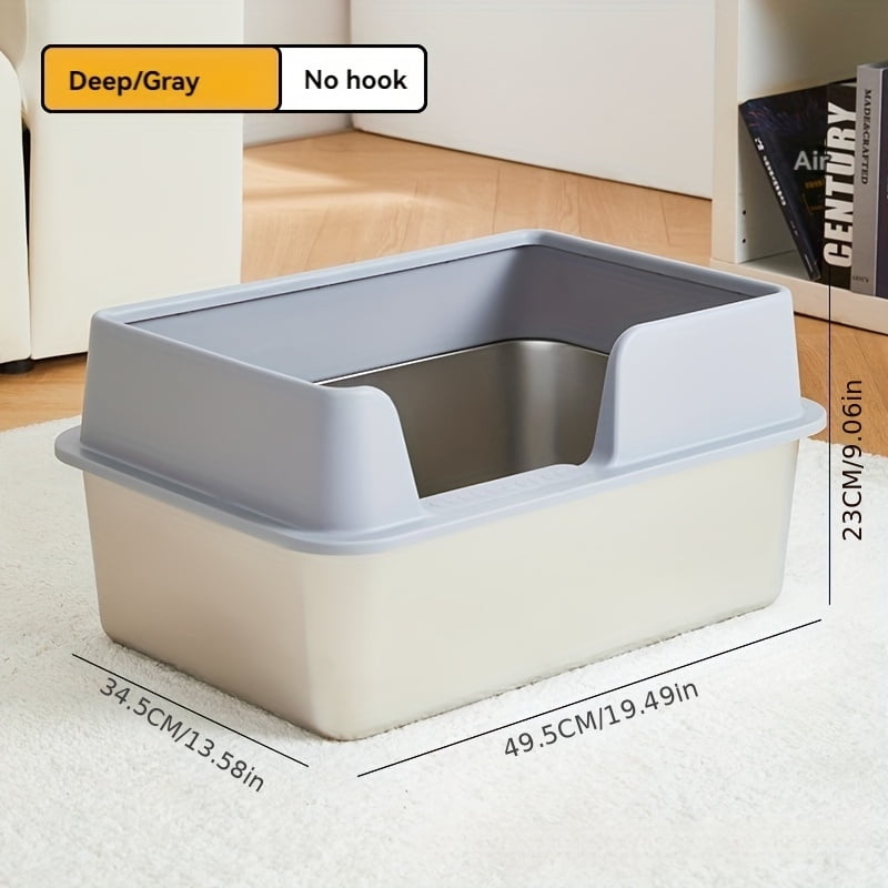 Click here for Grm Stainless Steel Cat Litter Pan  Oversized Semi... prices