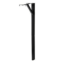 Gibraltar Mailboxes Black Steel Drive-In Adjustable Mailbox Post ...