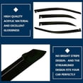 EPOTOOR 4Pcs Vent Visor Window Visors Rain Guard Shade Deflector ...