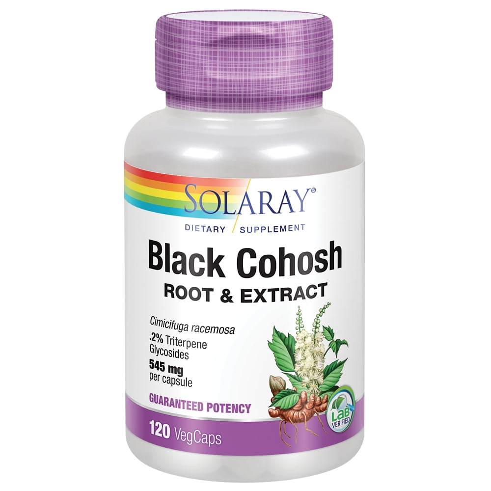 Solaray Black Cohosh Root And Extract 545mg Womens Health And Menopause