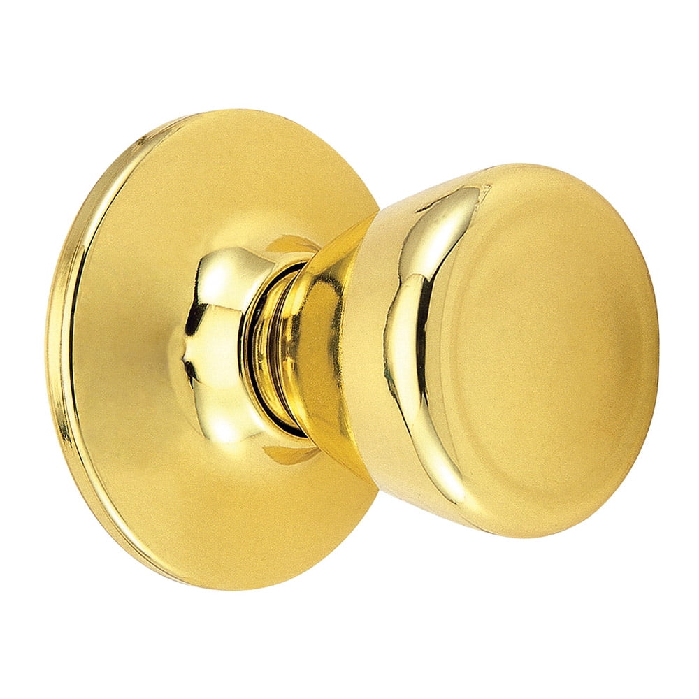 Design House Tulip Polished Brass Dummy Door Knob