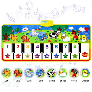 "Kidzlane Interactive Dance Mat - Game Toy for Kids - Musical Piano Mat ...