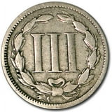 1869 3 Cent Nickel Fine - Walmart.com